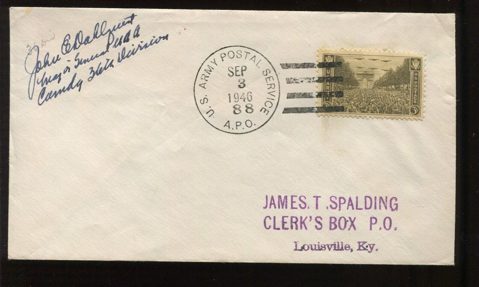 Major General John Ernest Dahlquist Signed WW2 US Army Cover LV6357 ...