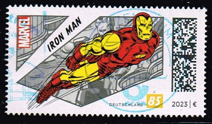 Germany 2023,Sc.#3363 used Cartoons: Iron Man | Europe - Germany ...