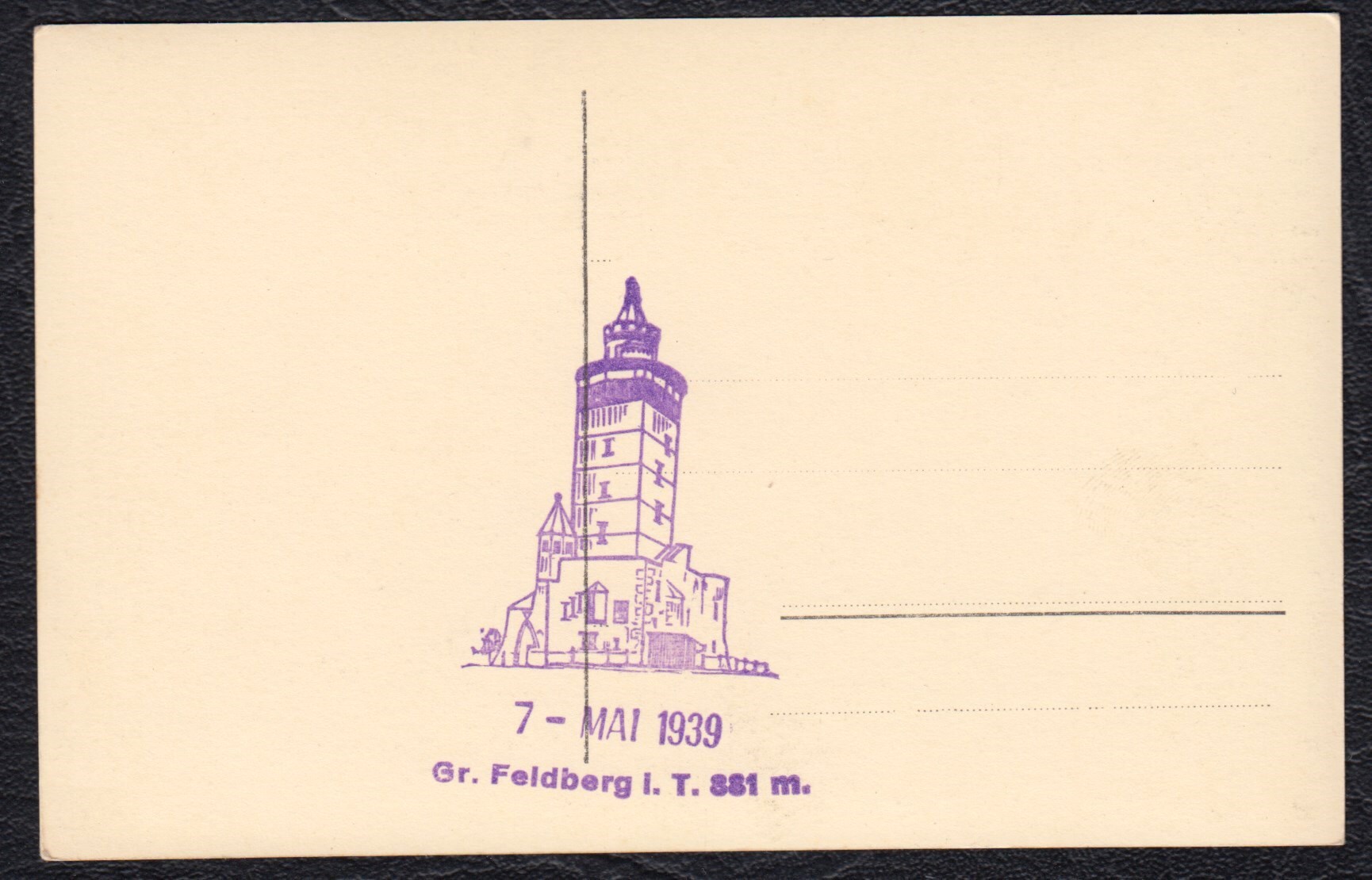 Germany 1939 Feldberg Observation Tower Unused Postcard | Europe ...