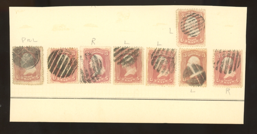 U.S. #65 Used Set, Fancy Cancels | United States, General Issue Stamp ...