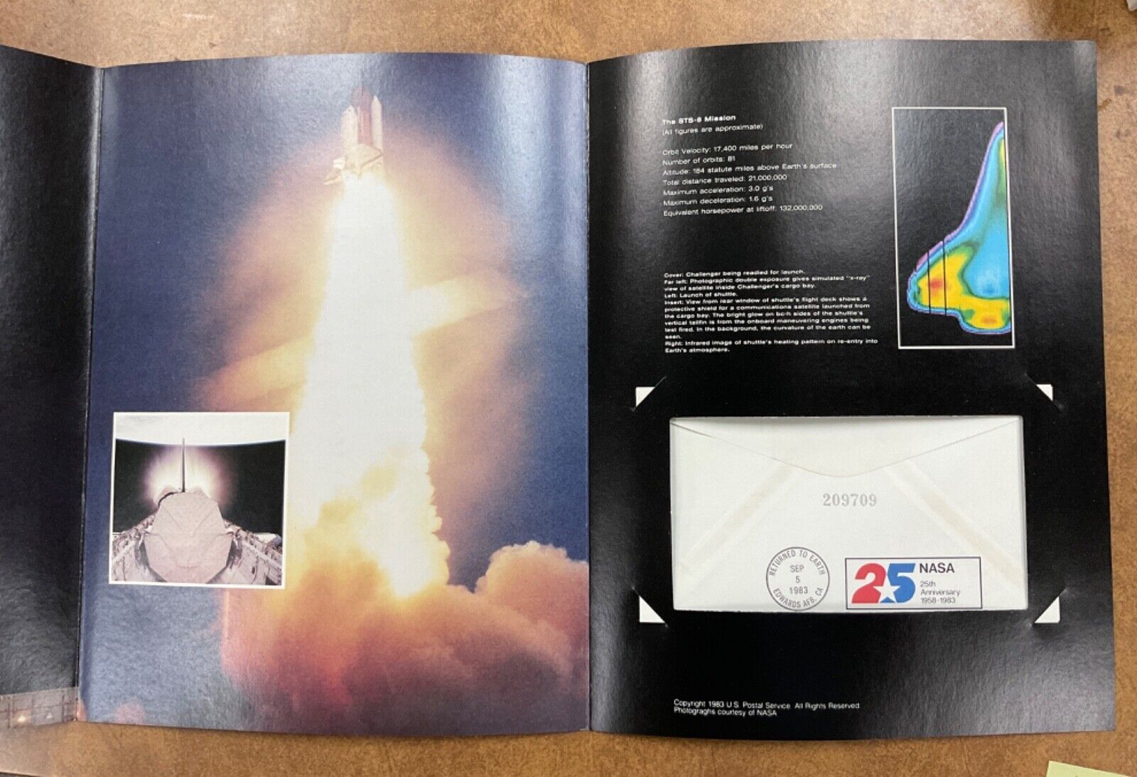Space Shuttle Challenger Flown Cover in Folder--Scott #1909 Express ...