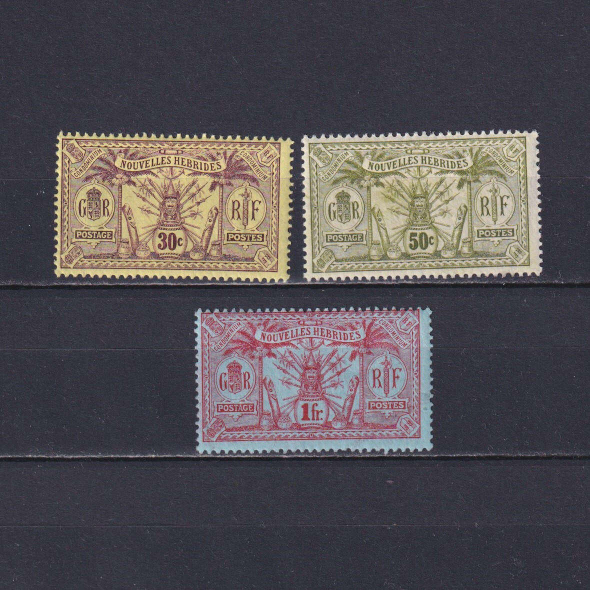 NEW HEBRIDES 1913, SG# F26-F30, CV £33, part set, MH | Australia ...
