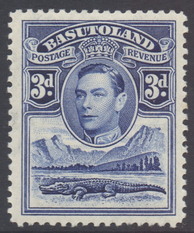 Basutoland Scott 22 - SG22, 1938 George VI 3d MH* | Africa - South ...