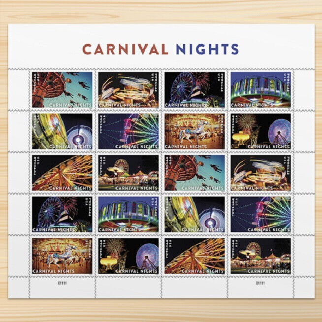 US 2024 Carnival Nights Sheet, Forever Stamps, VF MNH** | United States ...