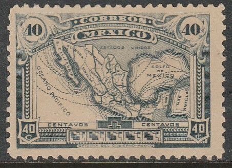 Mexico 512, 40¢ MAP of Mexico. Unused, H OG. F-Vf. | Central & South ...