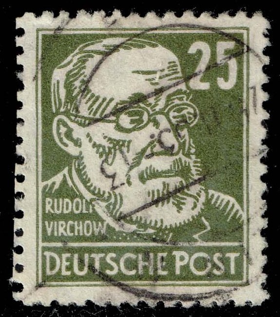 Germany DDR #129 Rudolf Virchow; Used | Europe - Germany & Colonies ...