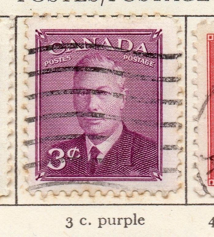 Canada 1949-51 Early Issue Fine Used 3c. 208012 / HipStamp