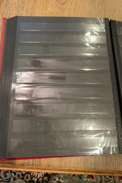 Red German Stock Book - 16 Double Sided Pages with Clear Plastic ...