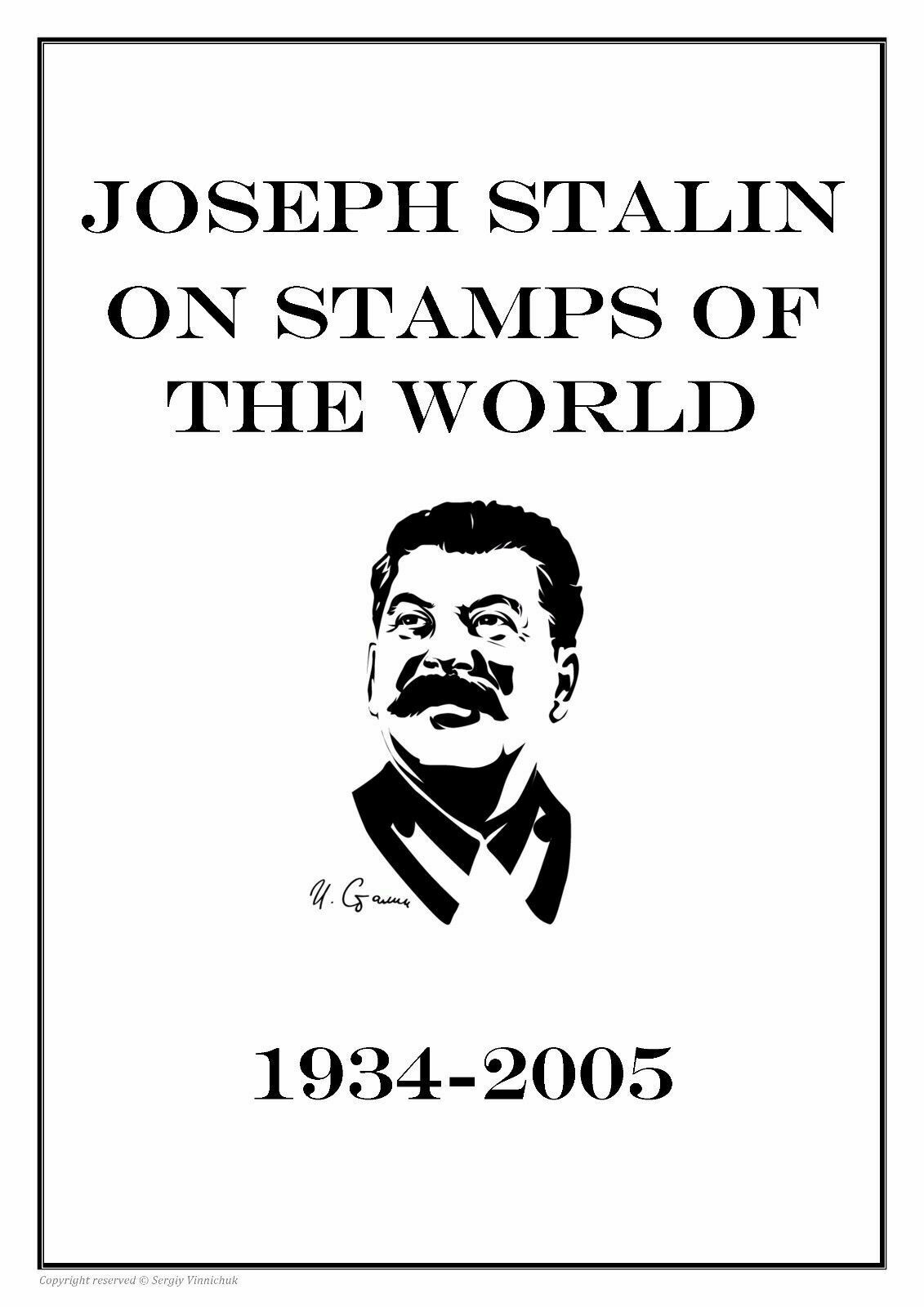Joseph Stalin on the stamps of the world 1934-2005 PDF (DIGITAL) STAMP ...