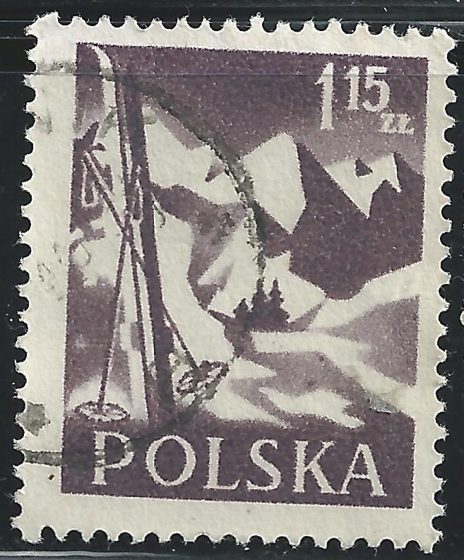 Poland #732 1.15z Skis and Mountains | Europe - Poland, General Issue ...