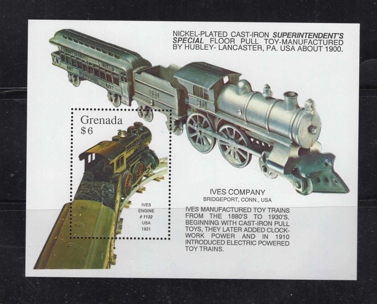 Grenada #2112 (1992 Model Train Locomotives sheet) VFMNH CV $6.00 ...