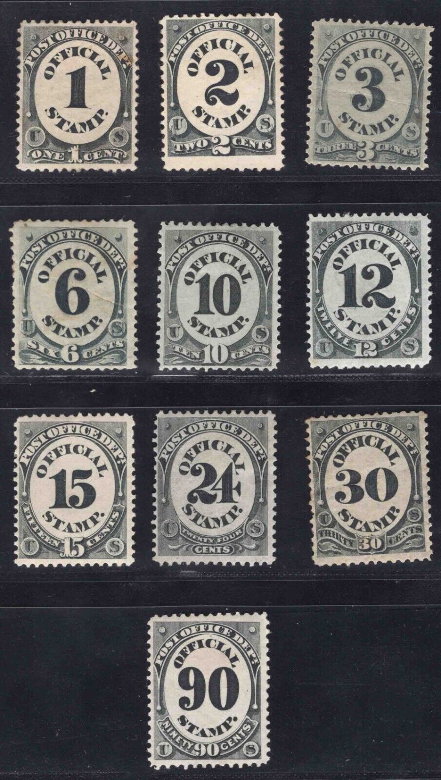 US Stamps #O47-O56 Official Mint OG H LOT #78671 | United States ...