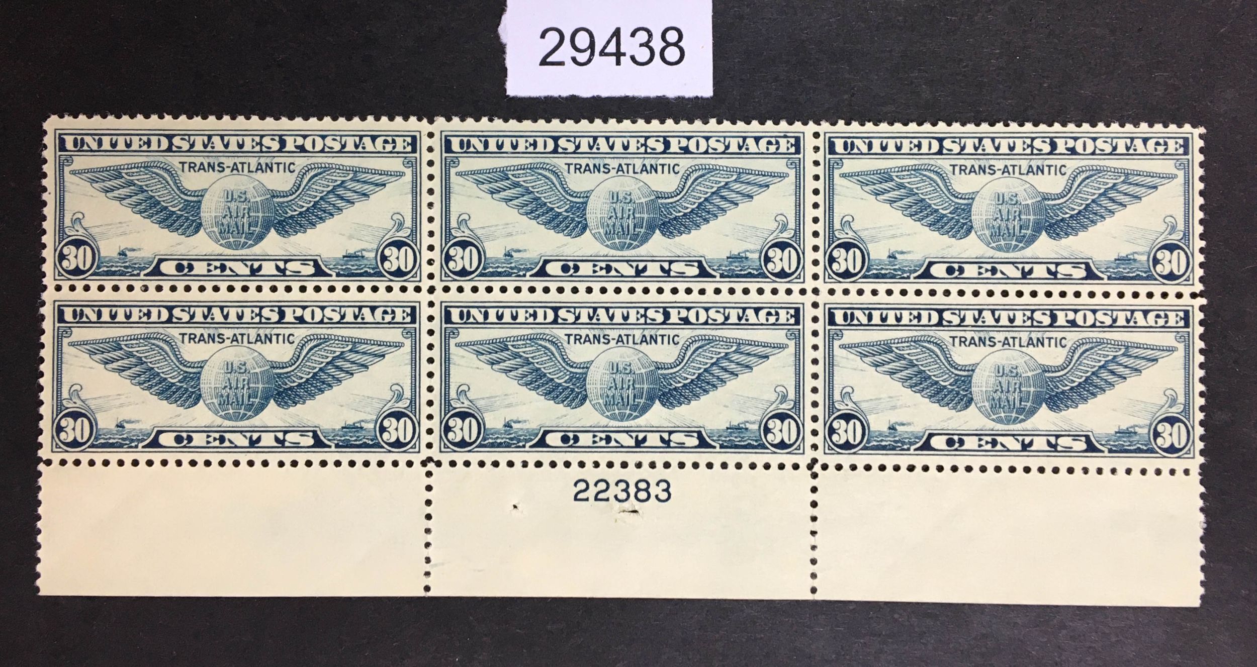 US Stamps # C24 Plate Block Mint OG NH $110 LOT #29438 | United States ...