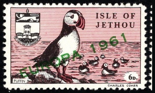 1961 Great Britain Local Isle of Jethou & Lundy Europa Overprints Set ...