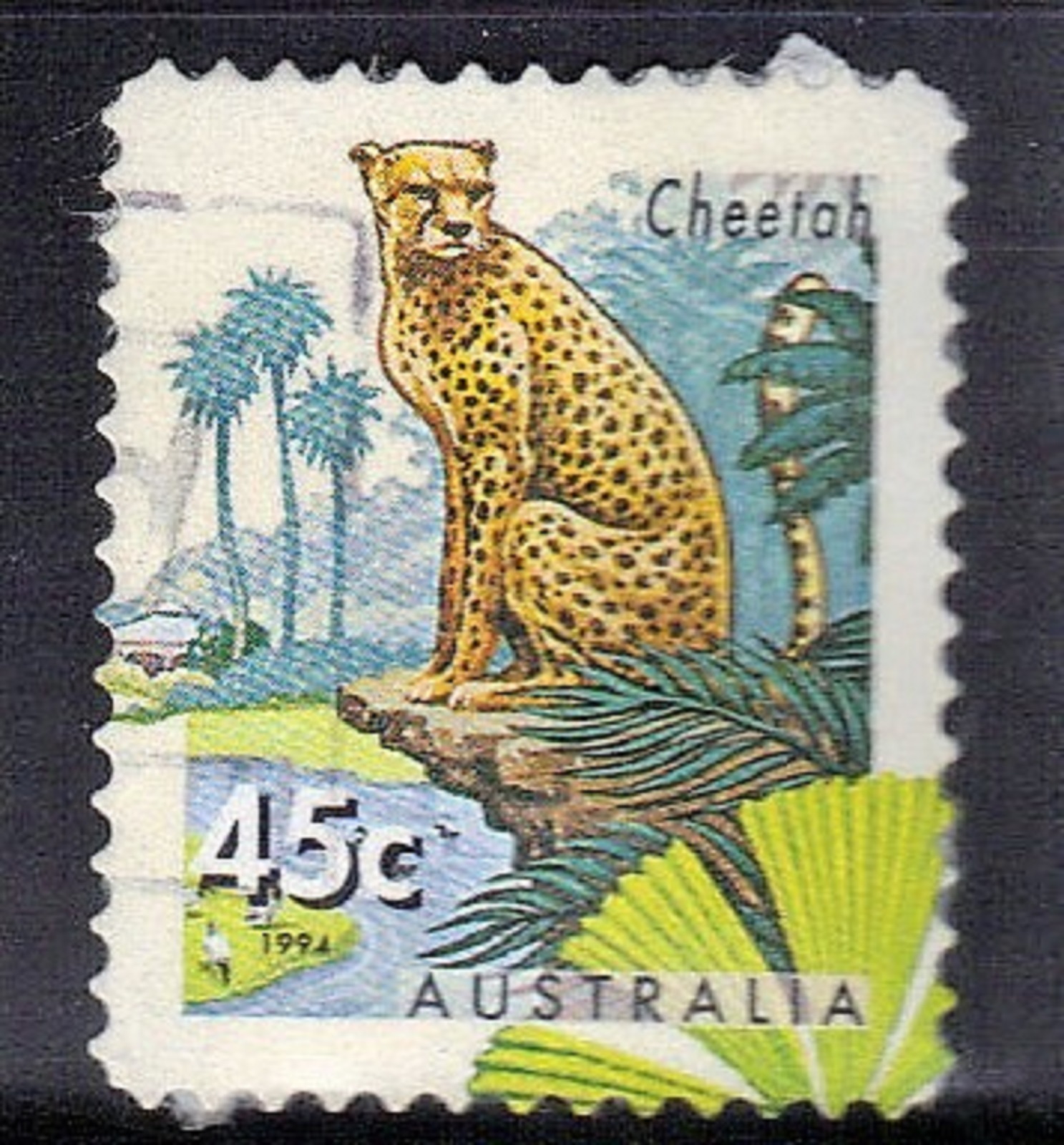 Australia Scott# 1386 Used 45c 1994 Cheetah SEE Scan | Australia ...