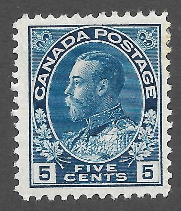 VF+ MH 1912 Canadian KGV Stamp, Scott #111* | Canada, General Issue ...