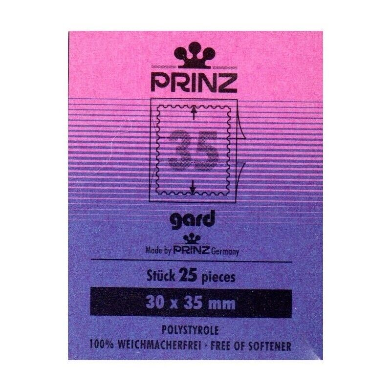 Prinz Gard Stamp Mounts cut to size BLACK backed choice of sizes like ...