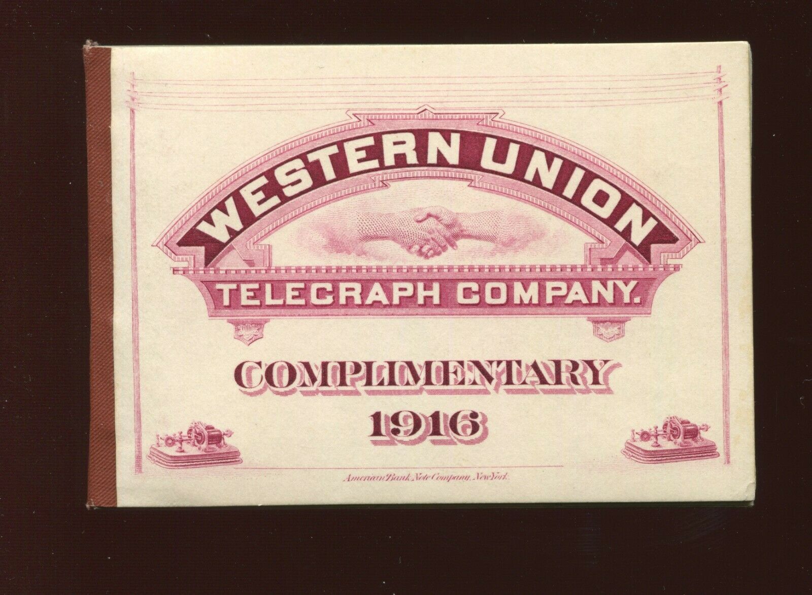 1916 Western Union 16T49S-16T50S Specimen Intact Booklet of 14 Panes of ...