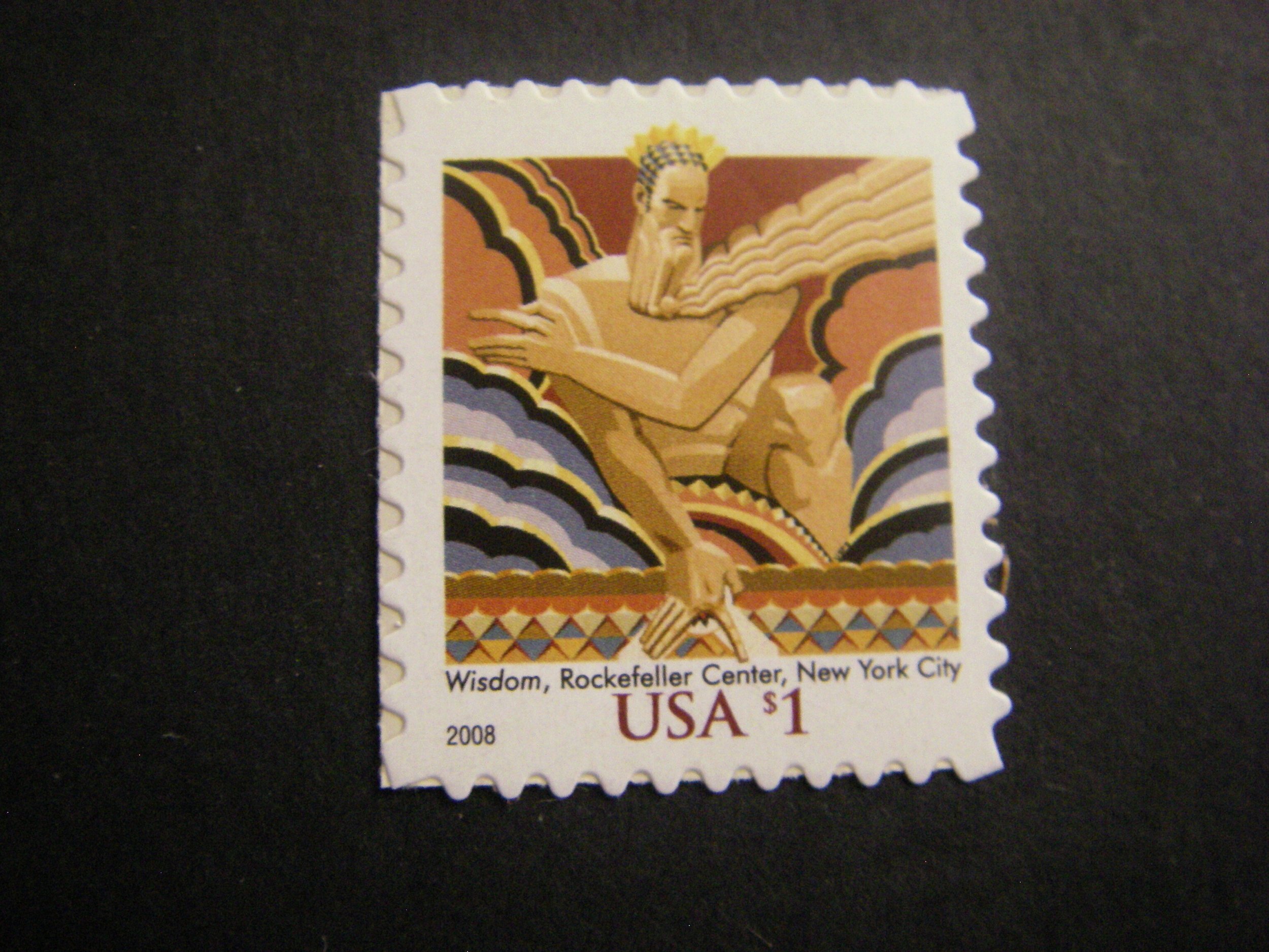 Scott 3766a, $1 Wisdom, MNH single, 08 date, Beauty | United States ...
