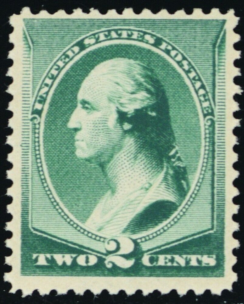 213, Mint VF NH GEM 2¢ Washington Stamp With Certificate - Stuart Katz ...