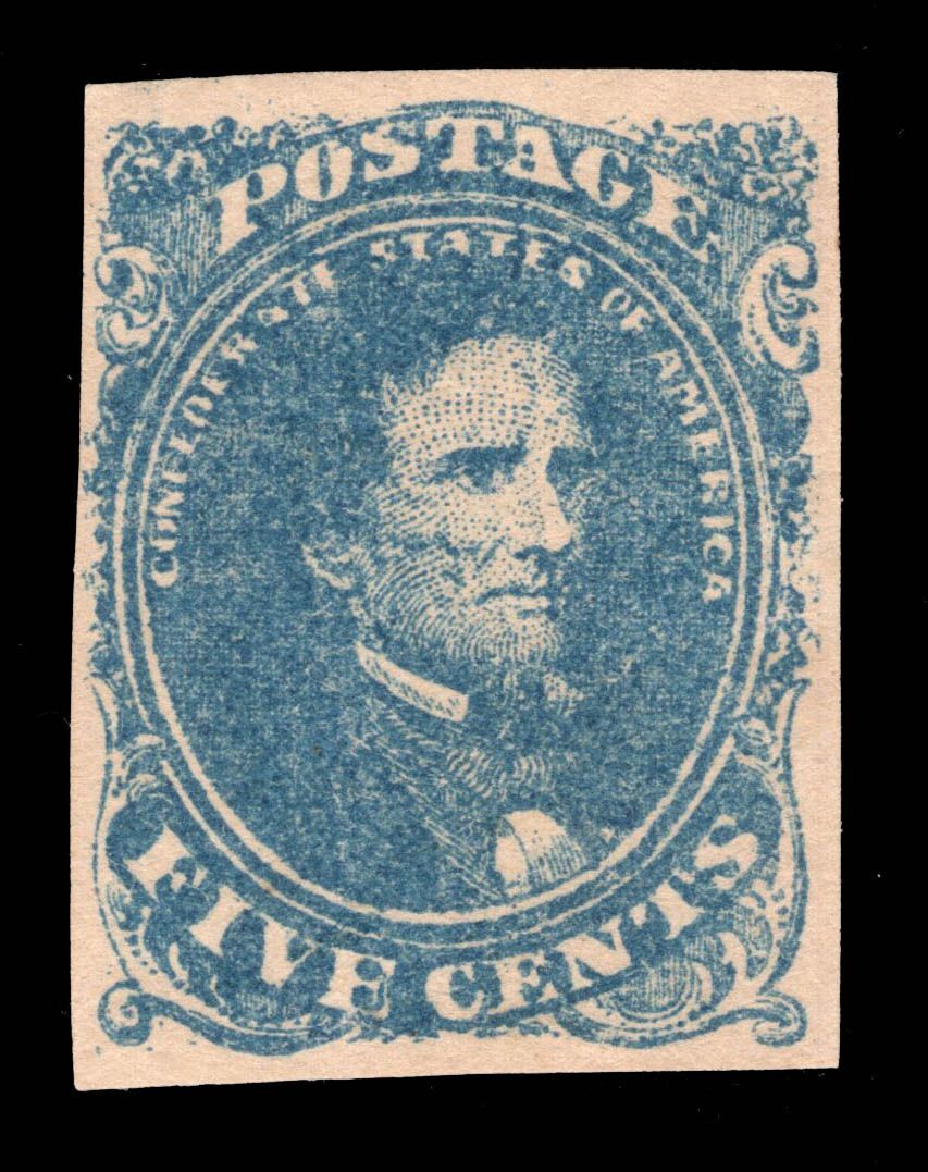 US Stamps CSA # 4 Imperf Mint OG H $225 LOT #10937 | United States ...