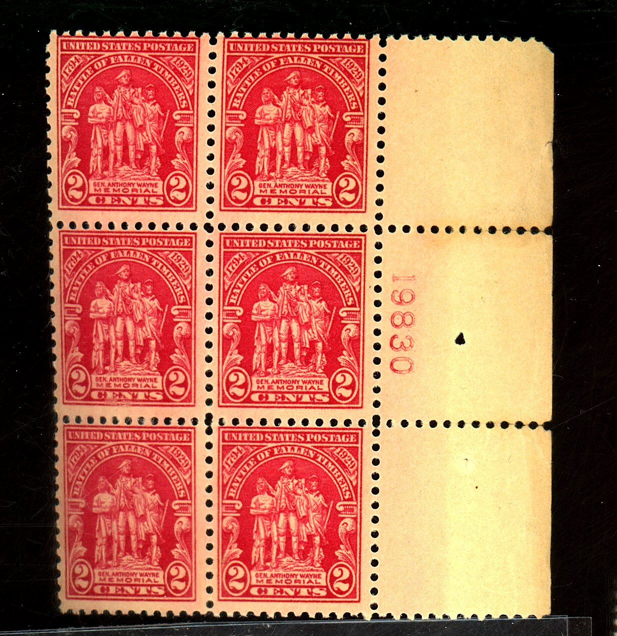 680 Mint PL Block Fine OG LH Reinforced Selvage SEP Cat $20 | United ...