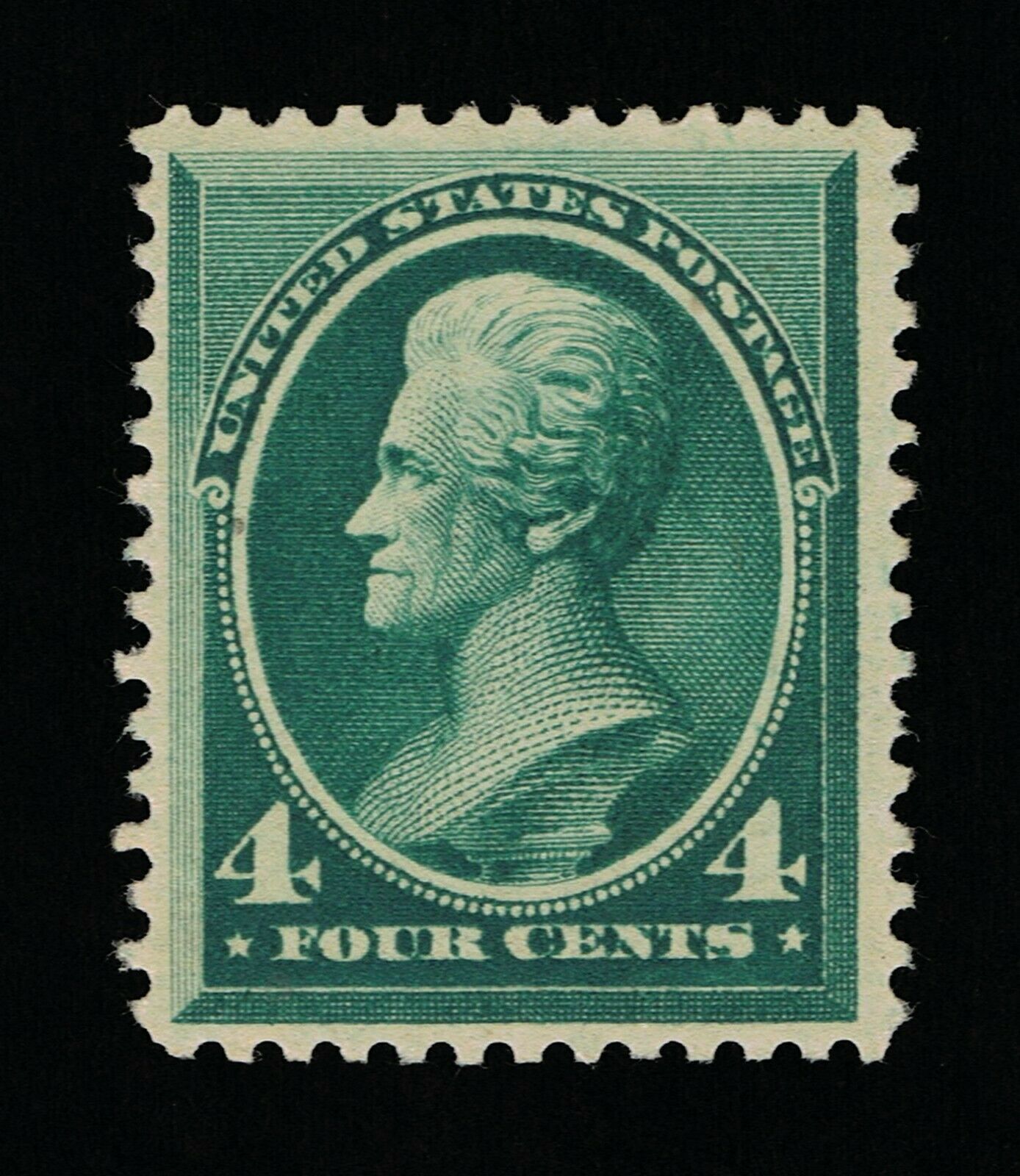 Affordable Genuine Scott #211 Vf-Xf Mint OG H 1883 Abnc 4¢ Blue Green ...