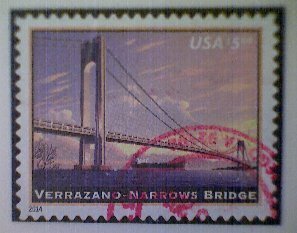 United States, Scott #4872, used(o), 2014, Varrazano-Narrows Bridge, $5 ...