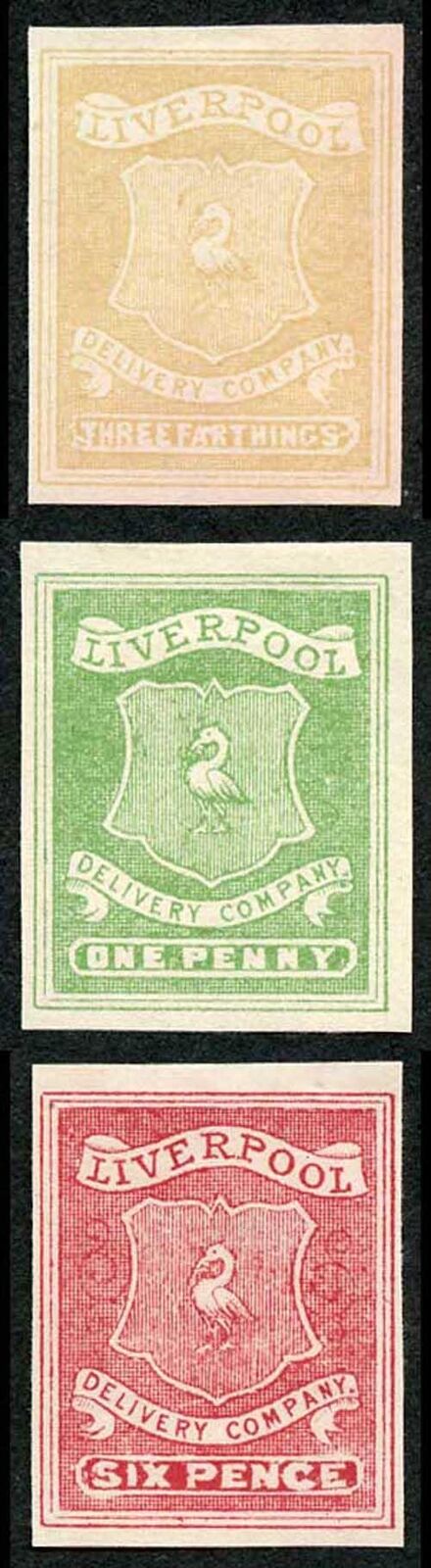 Circular Delivery Stamps of Liverpool three Forgeries | Great Britain ...