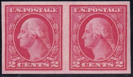 US George Washington and Ben Franklin #449 Used Avg-F Clear Type I Cat ...