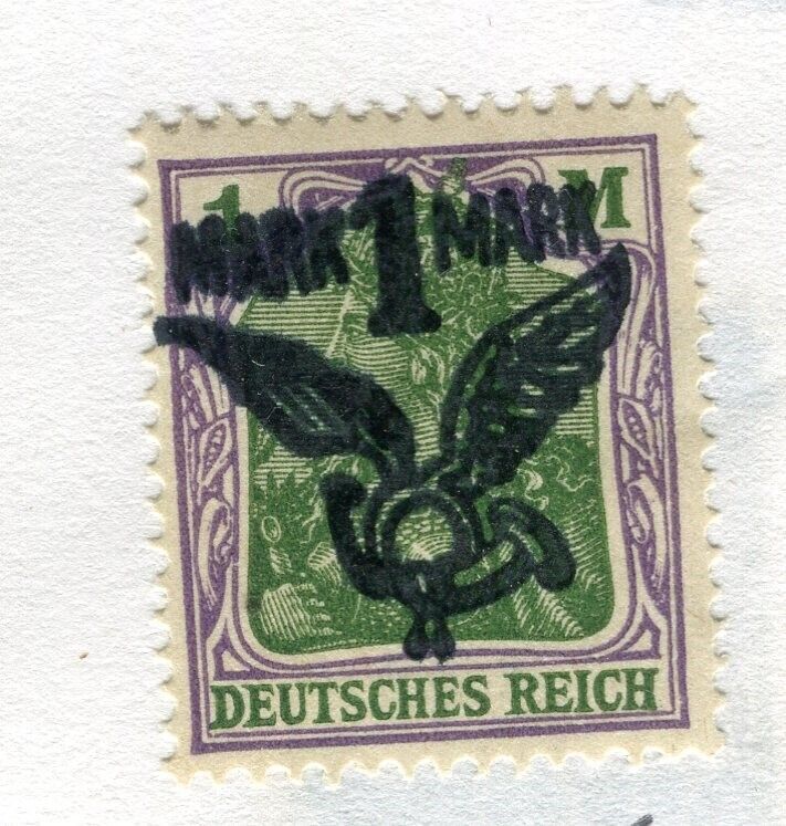 GERMAN DANZIG; Early 1920s Germania issue Unusual Forged Overprint on ...