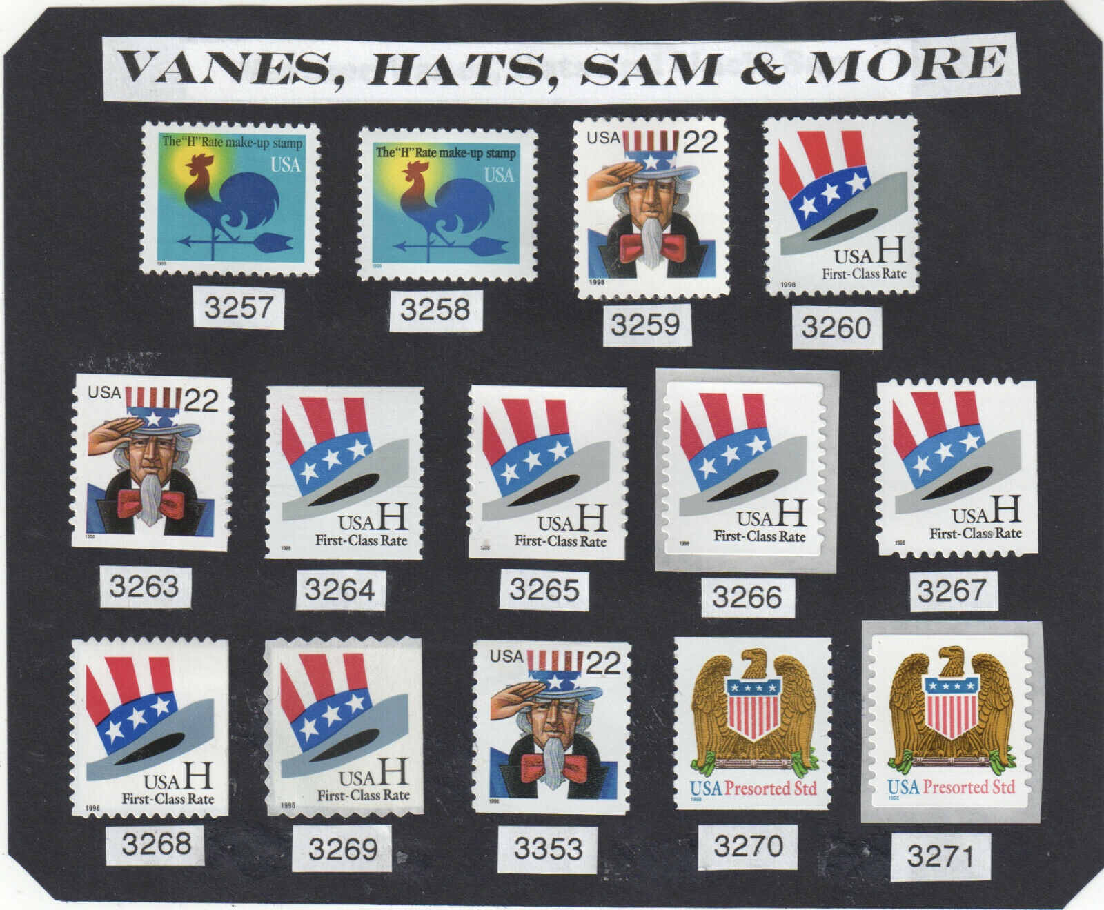 Uncle SAM & Hats MNH ( P15) | United States, Stamp / HipStamp