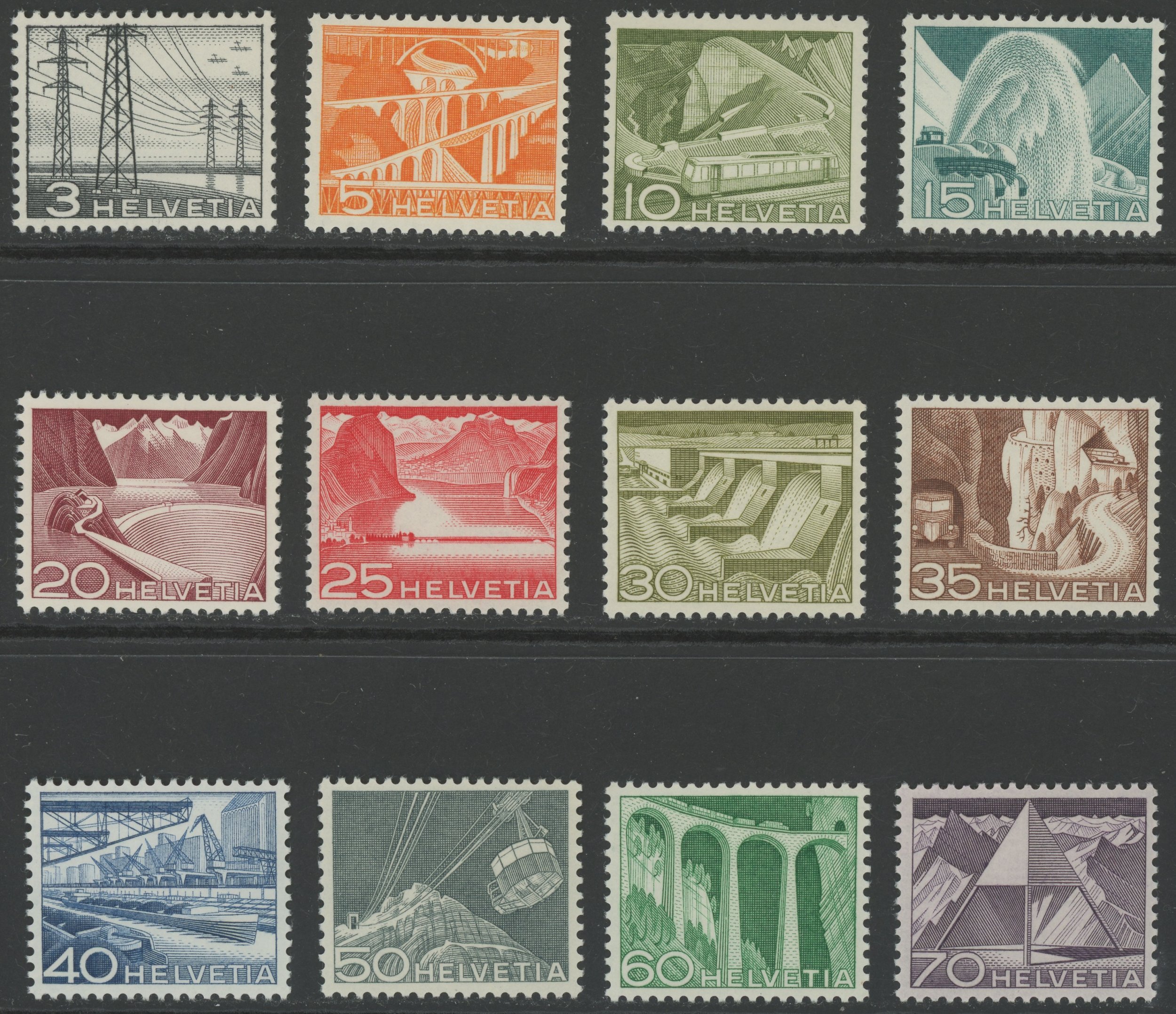 Switzerland 328-39 ** mint NH (2312 109) | Europe - Switzerland ...