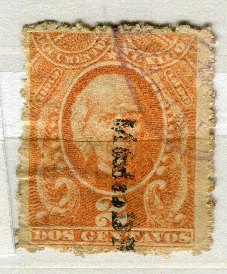 MEXICO; 1870s early classic Revenue Fiscal issue used 2c. value ...