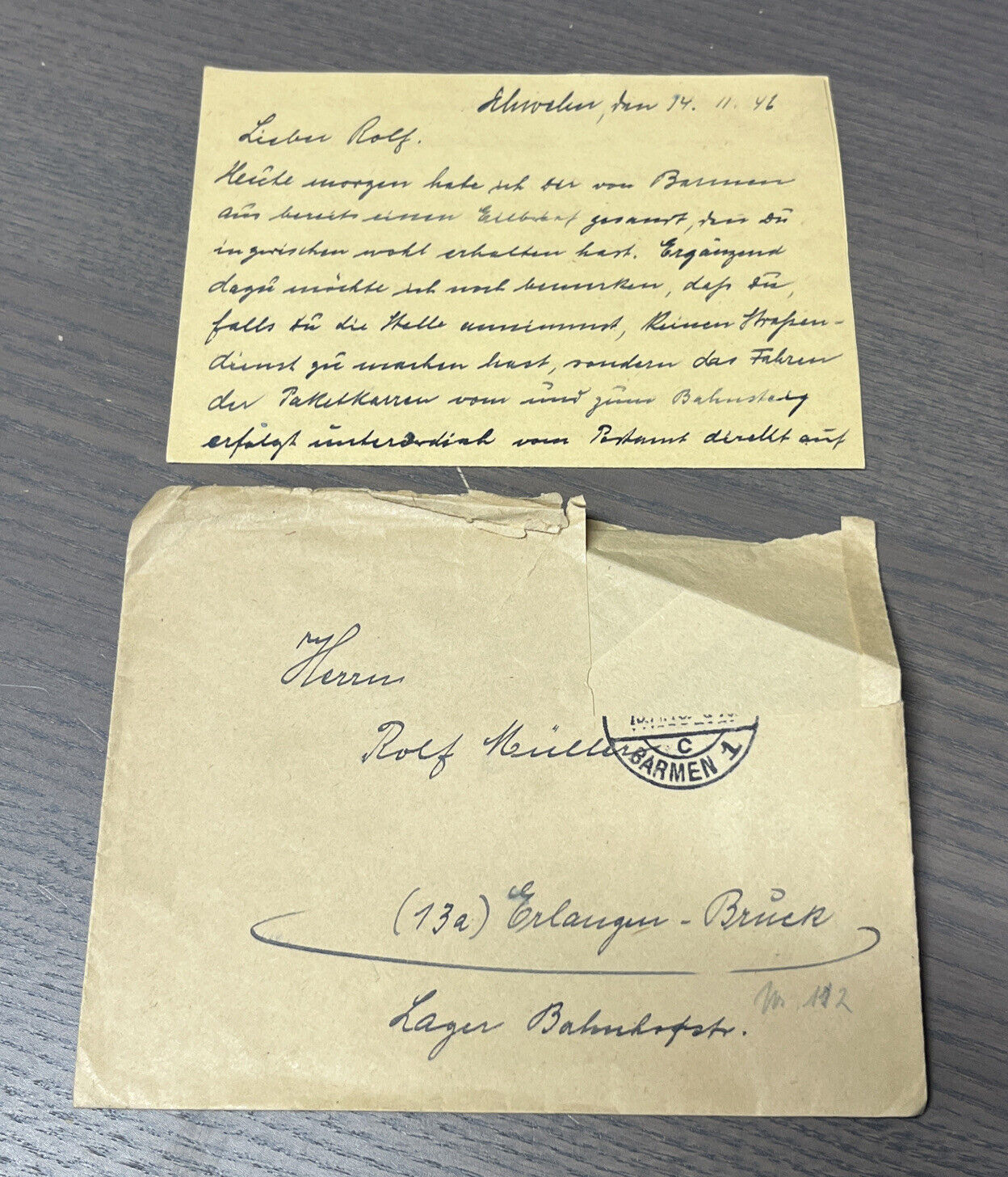 WW2 WWII Nazi Germany 1942 war time soldiers Military Feldpost mail ...