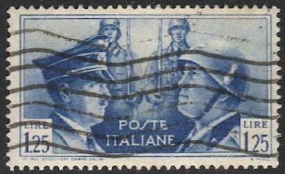 ITALY 1941 Sc 418 Used 1.25L F, Hitler & Mussolini, cv $7.00 | Europe ...