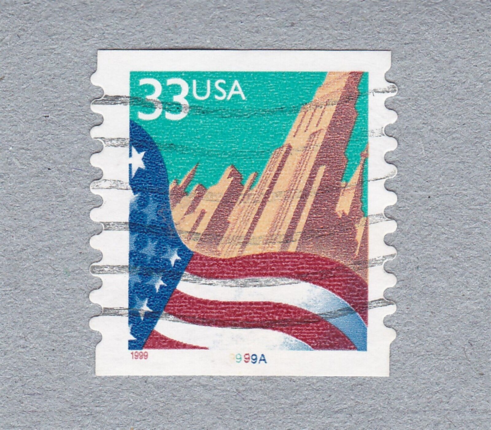 Used PNC1 33c Flag SA 9999A US #3281 Small Date | United States ...