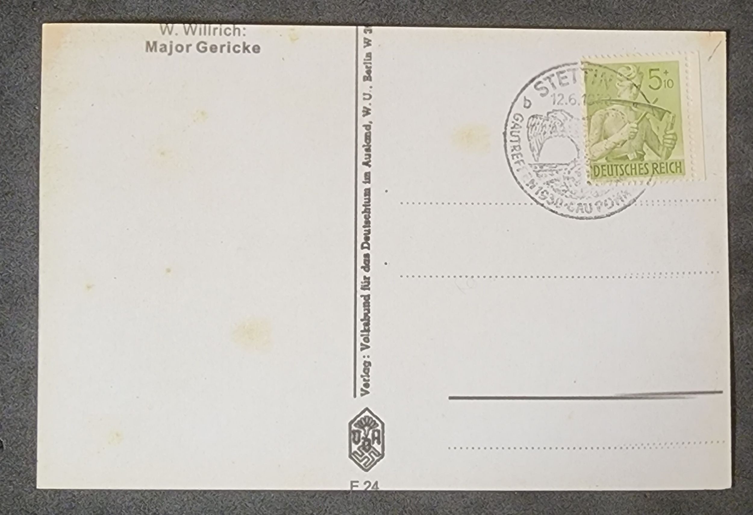 Nazi Germany Third Reich NSDAP Propaganda Postcard Afrika Korps WW2 ...