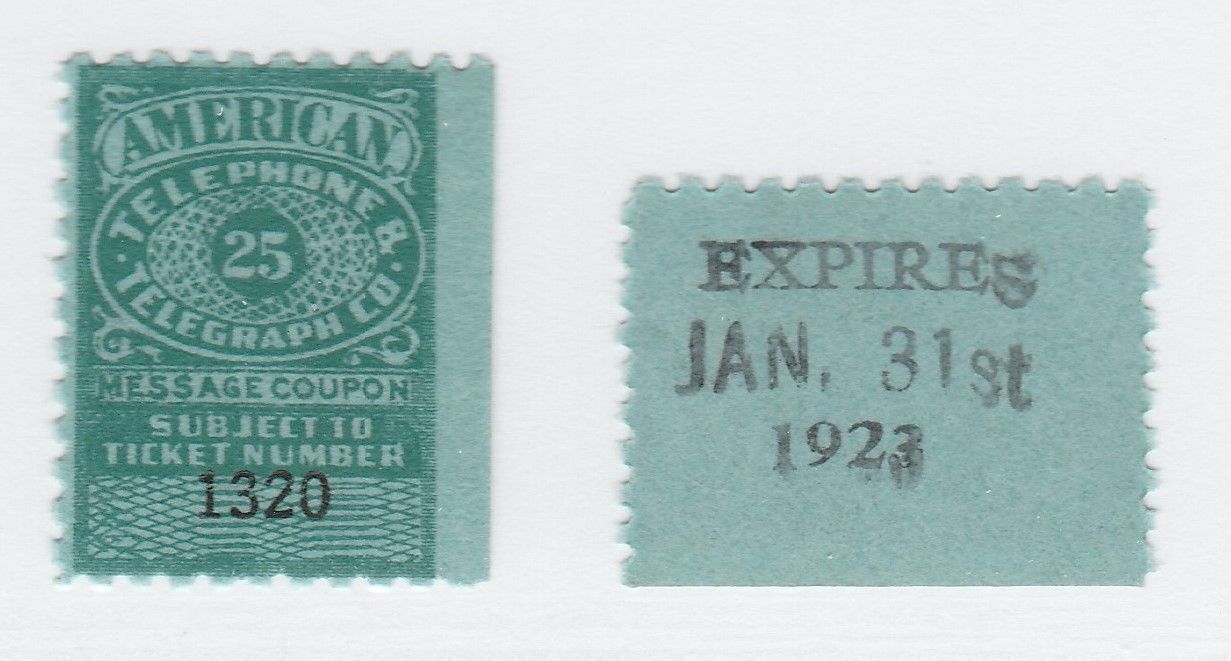 USA Telephone Telegraph stamp (one only Front & Back View) 1429a-1320 ...