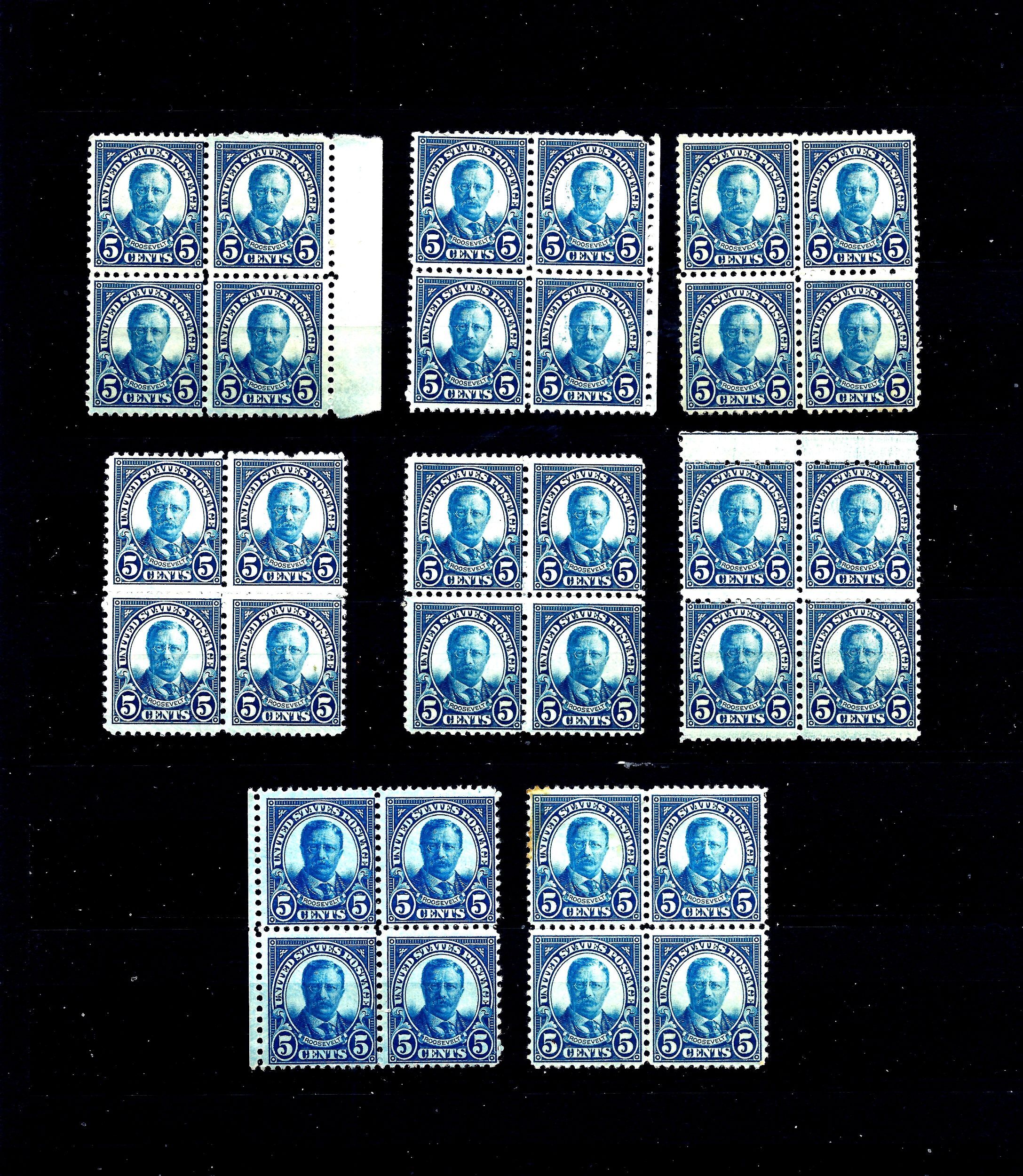 JASTAMPS: US Scotts #557 Stamp Blocks OF 4 Cat. Value $1200.00 Resale ...