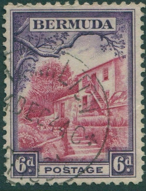 Bermuda 1936 SG104 6d red and violet House at Par-la-Ville FU ...