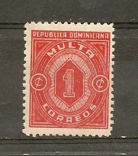 Dominican Republic Stamp MNH Multa 1942 # Rr15 | Caribbean - Dominican ...