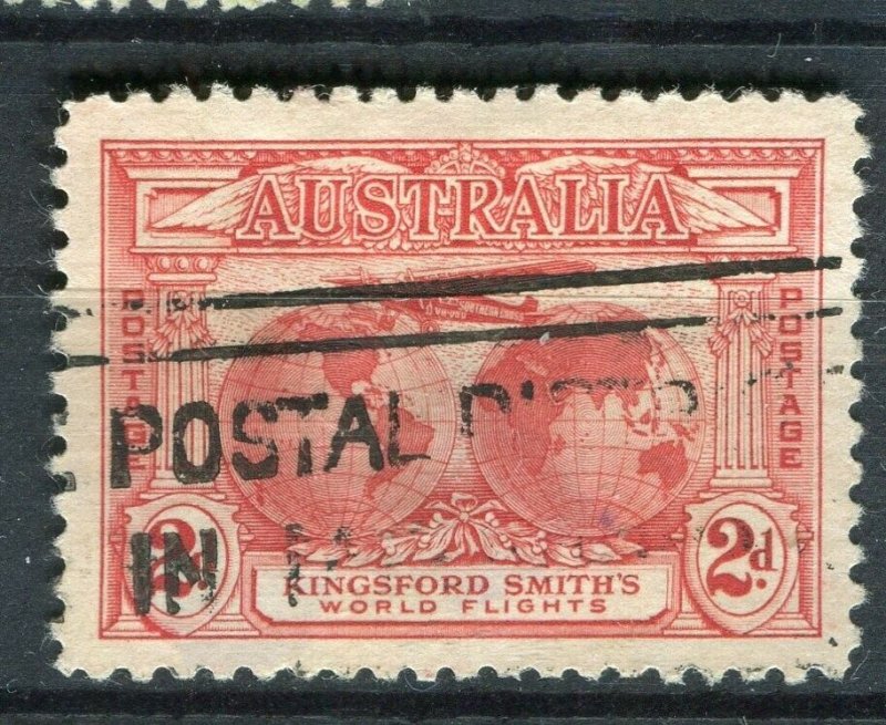 AUSTRALIA; 1931 early AIR Kingsford Smith issue used 2d. value ...