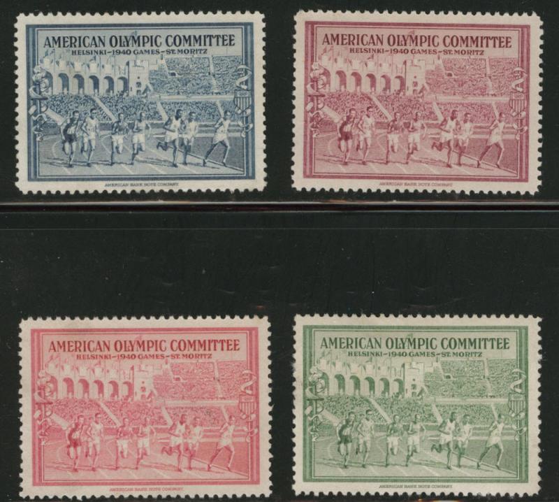 American Olympic committee 1940 Helsinki Game labels / HipStamp