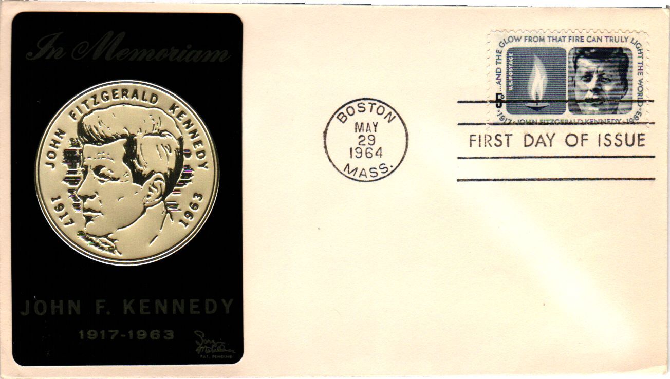 #1246 John F. Kennedy = Sarzin Metallic Cachet | United States, General ...