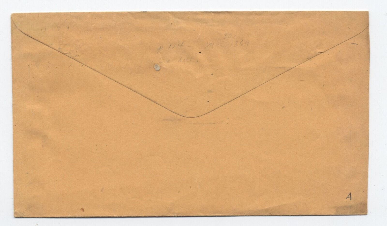 c1870 Wilmington DE #114 cover 3 cent 1869 issue [S.3931] | United ...