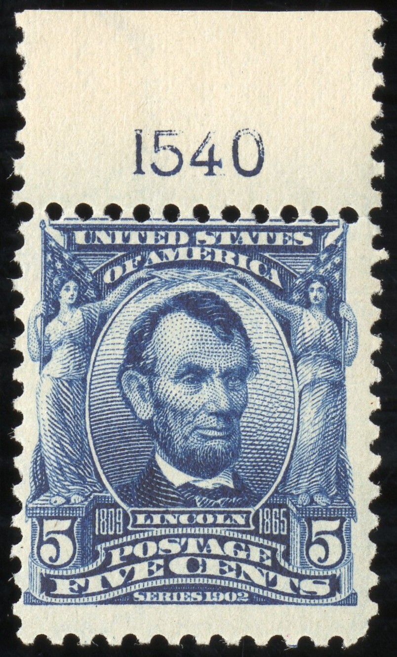 US Stamps # 304 MNH F Fresh Plate Number Single Scott Value $150.00 ...