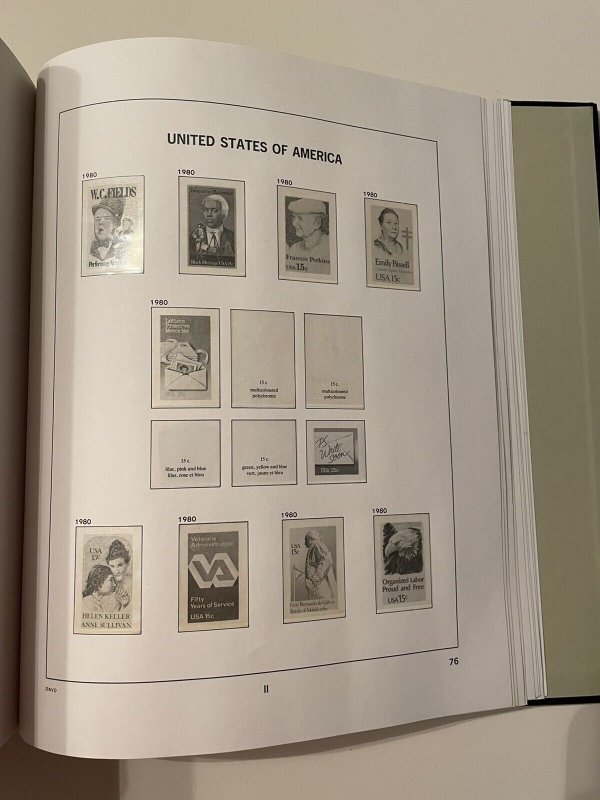 DAVO USA United States III Hingeless Album 1970-1980 Used KSPhilatelics ...