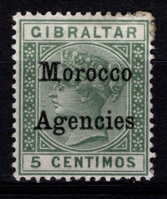 Morocco Agencies 1899 Victoria Optd. Gibraltar issue, 5c [Unused ...