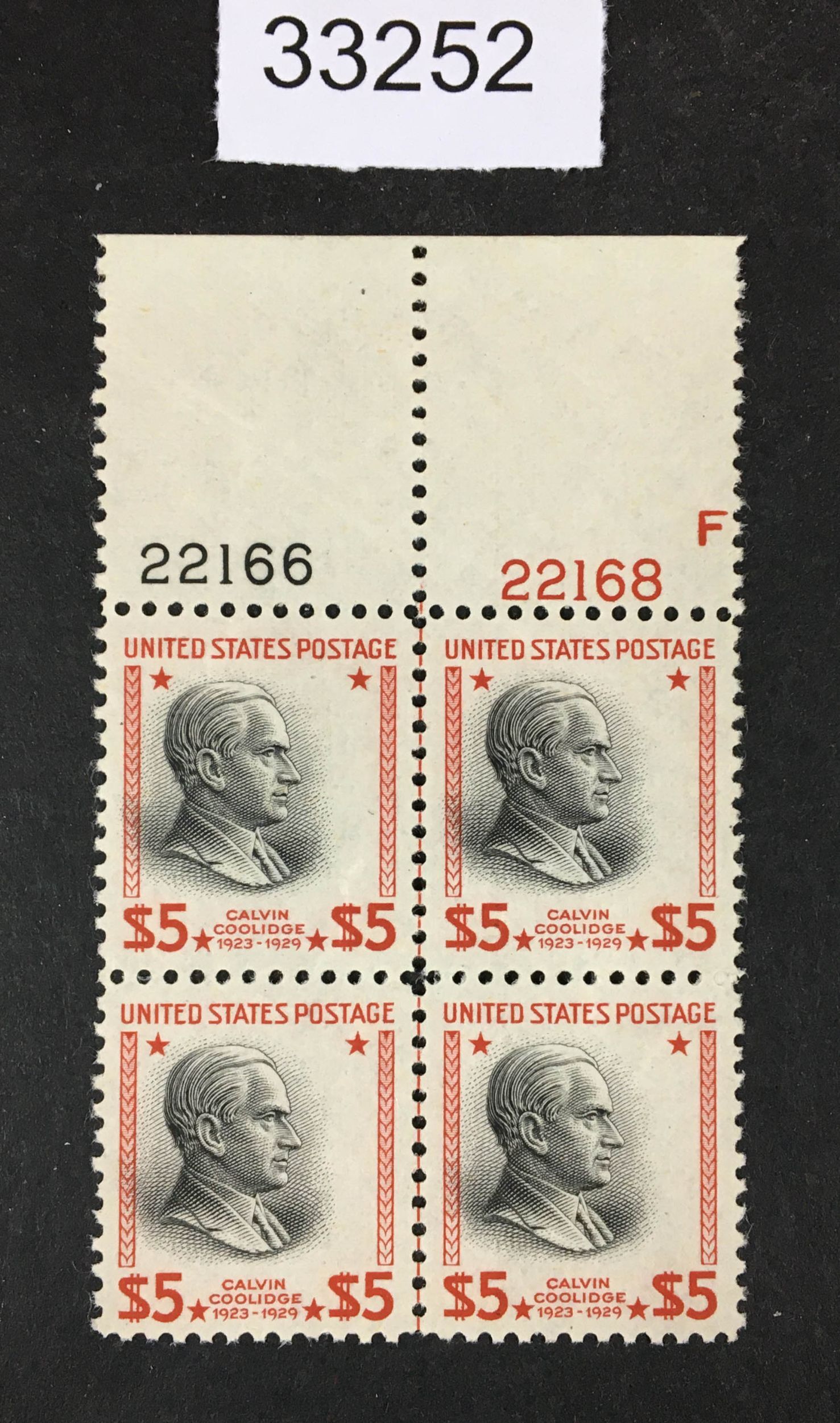 US Stamps # 834 VAR. Mint OG NH Vignette Shift Plate Block $325 LOT ...